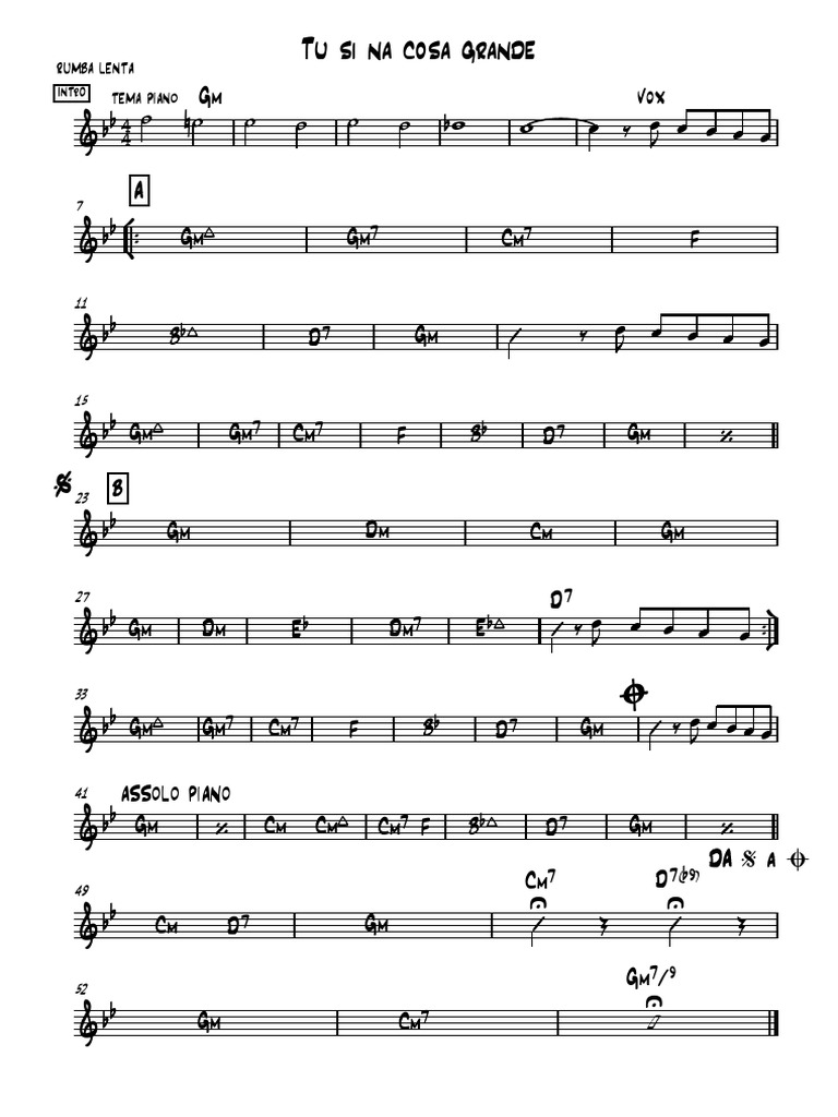 Tu Si Na Cosa Grande | PDF