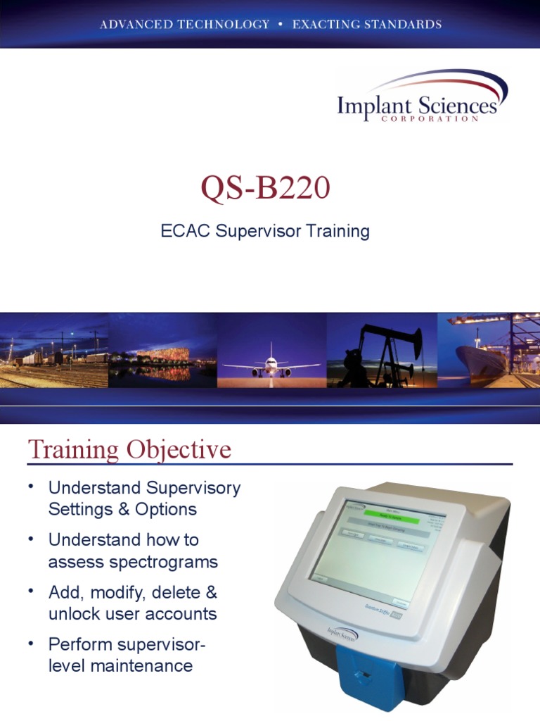 QS-B220 Supervisor Training Guide | PDF | Computing