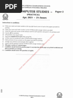 2019 KCSE Computer Studies Paper 2 | PDF