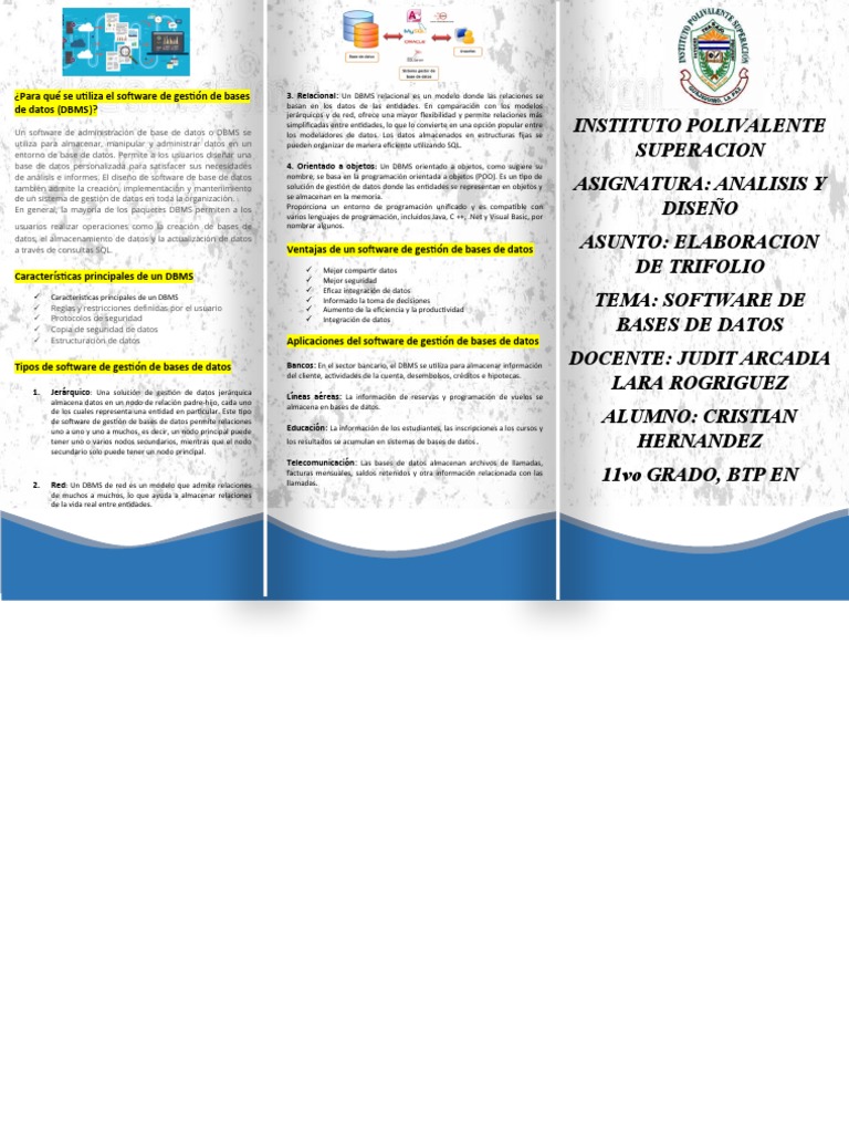 Actividad 4, Trifolio | PDF | Bases de datos | SQL