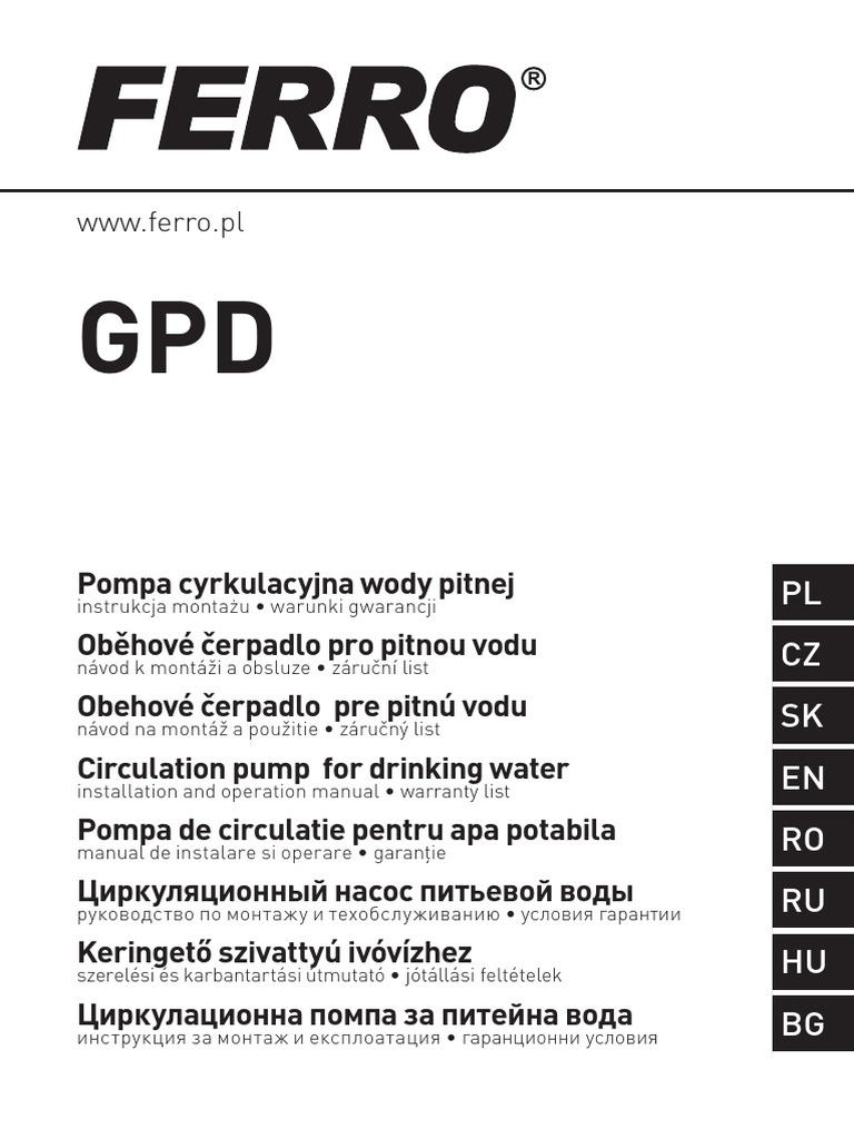 Pompa Certificat Grantie | PDF