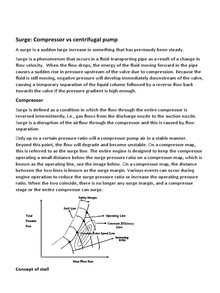 Compressor And Pump Surge Pdf Boundary Layer Fluid Dynamics