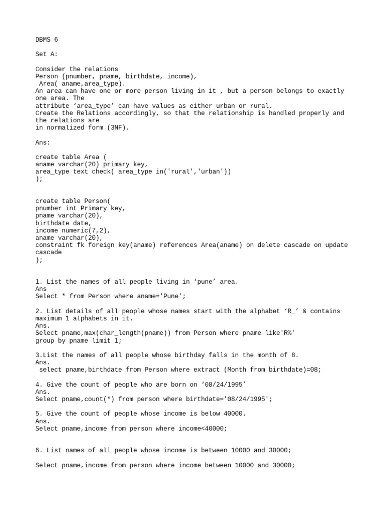 Dbms 6 | PDF | Computing | Information Retrieval
