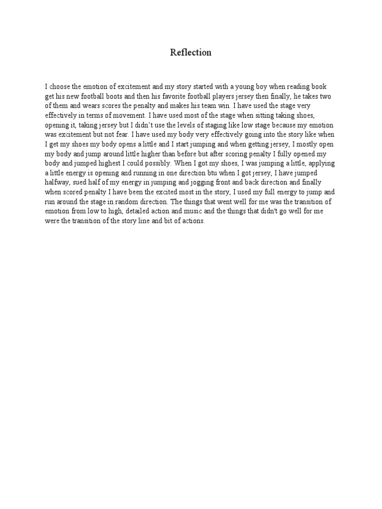 Drama FA Reflection | PDF