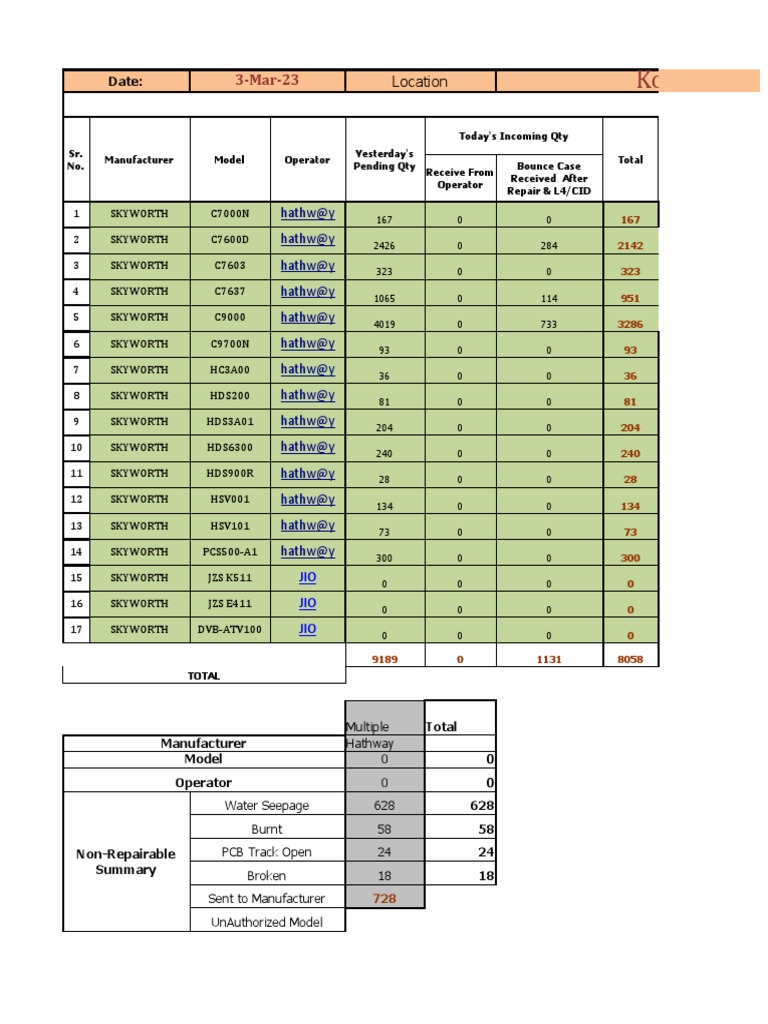 STB Daily Report-2 | PDF