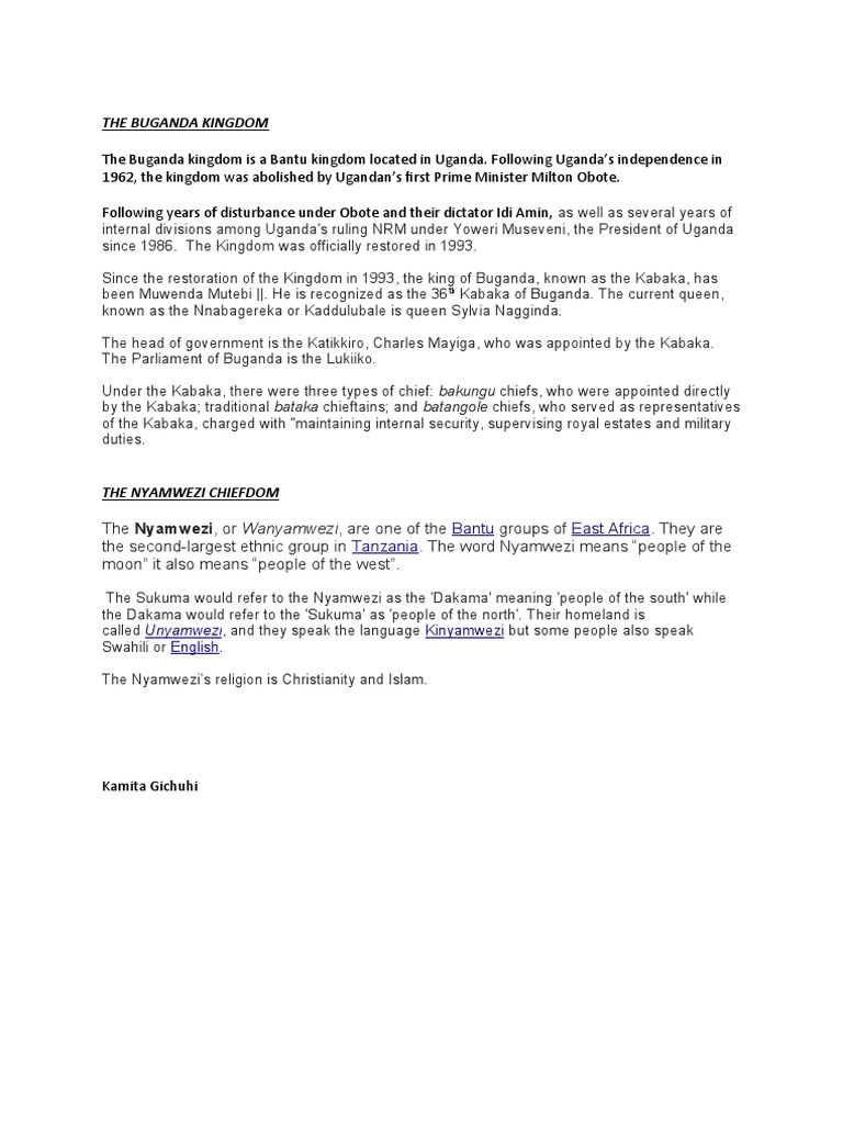 Buganda Kingdom | PDF