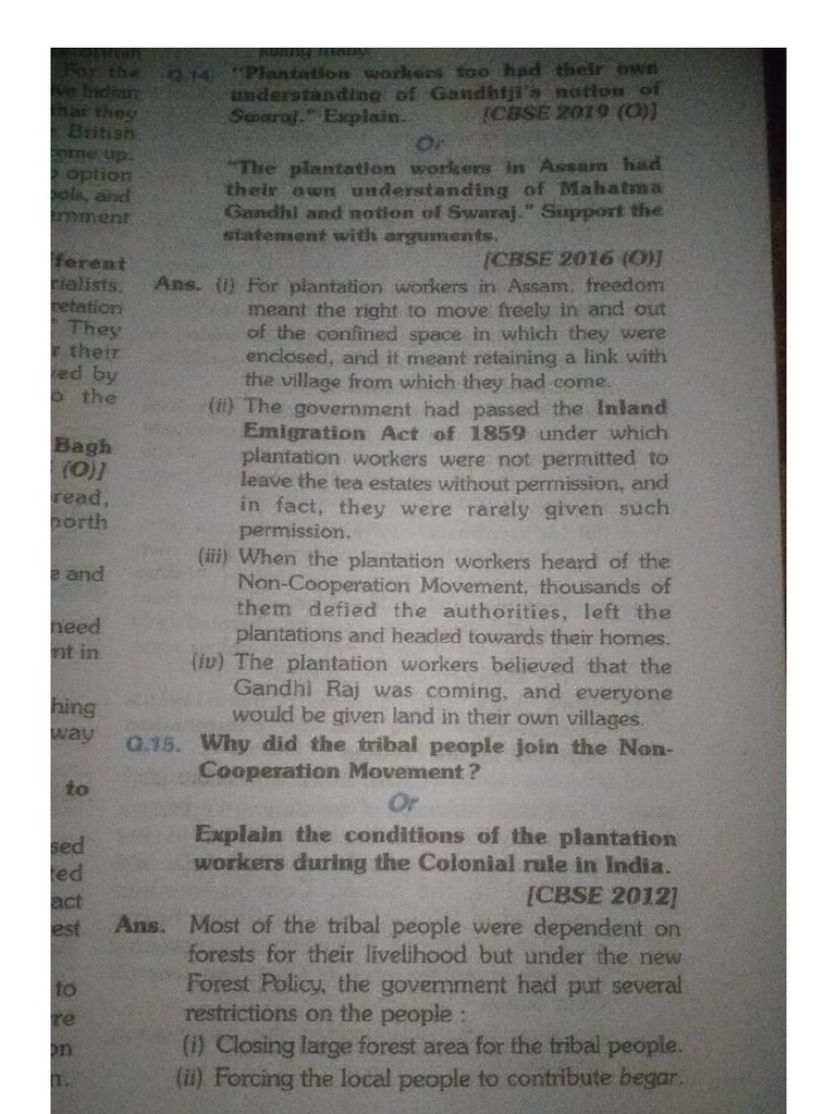 Class 10th Social Science Important Question | PDF