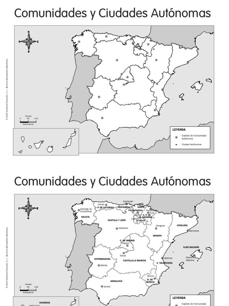 Mapas Mudos 5 8 | PDF | Islas Canarias