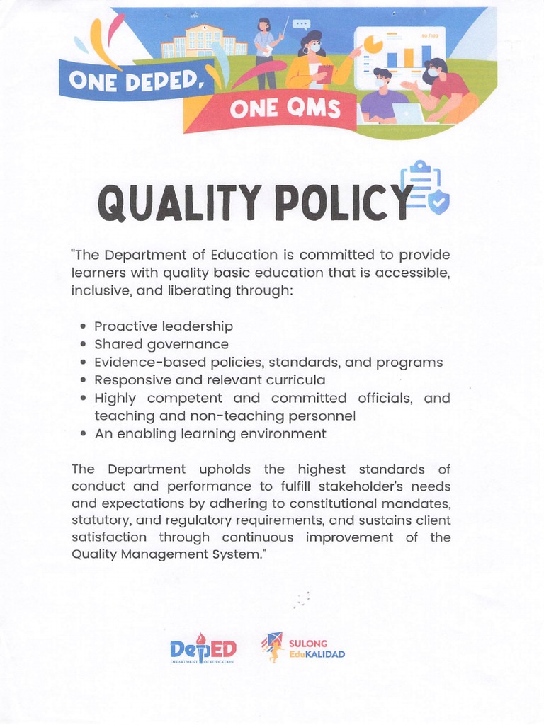 Deped Quality Policy | PDF