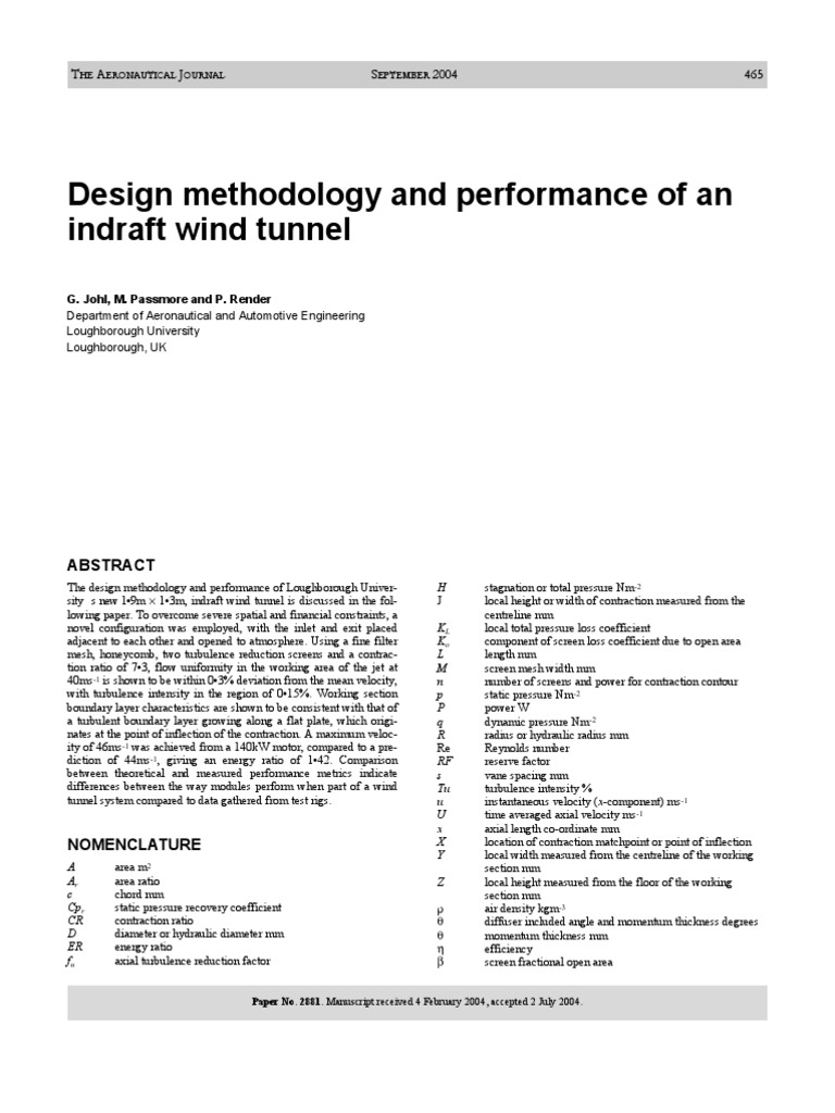 Wind Tunnel Design | PDF | Boundary Layer | Wind Tunnel