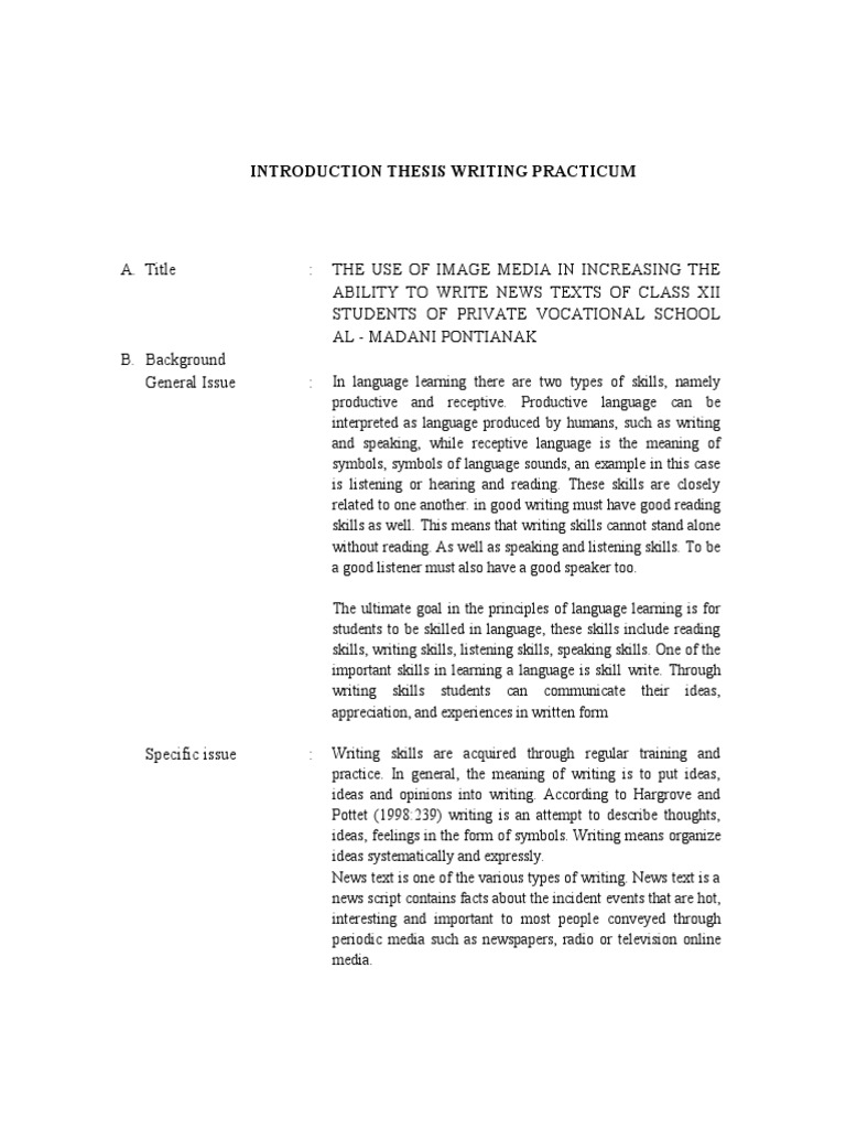 Introduction Thesis Writing | Download Free PDF | Qualitative Research ...