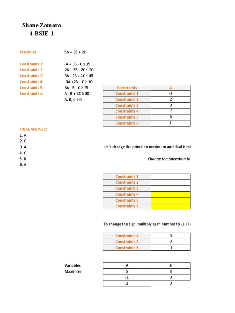 Linear programming problem maximization constraints | PDF | Mathematical Optimization | Systems ...