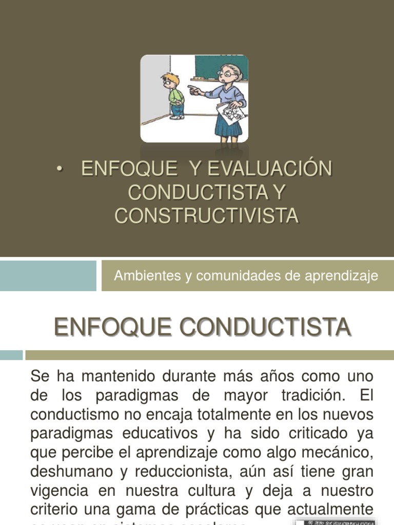 Enfoque Conductista y Constructivista | PDF | Constructivismo ...