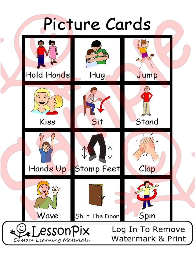 Action+Picture+Cards-material 193995 | PDF