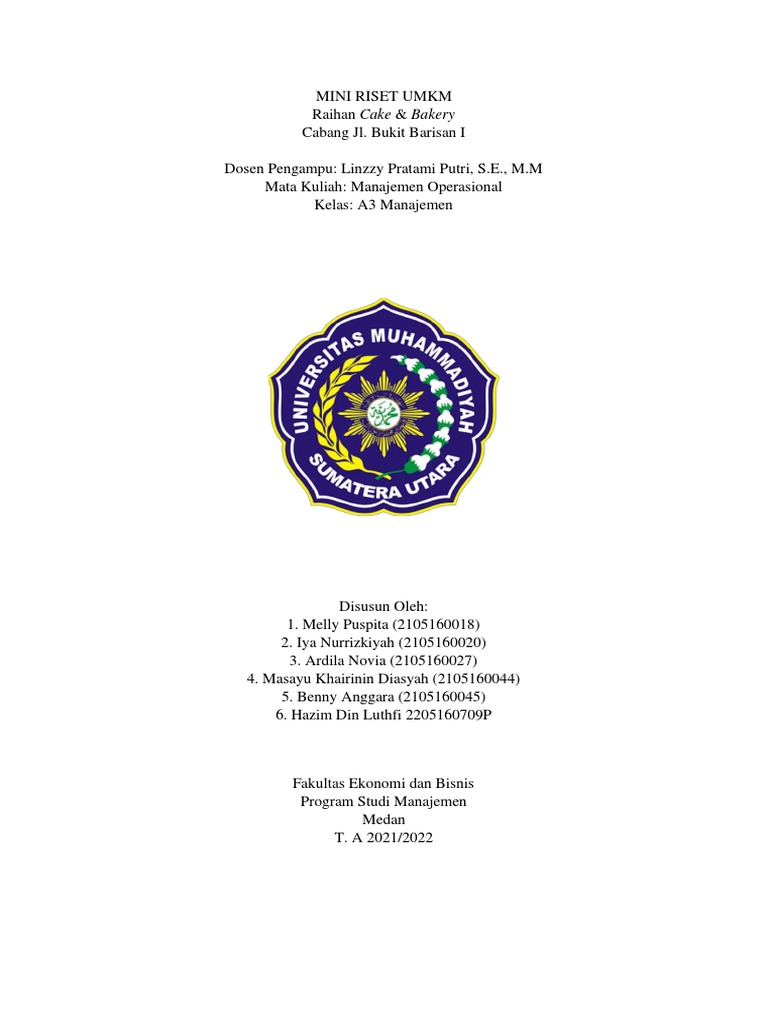 Mini Riset UMKM | PDF