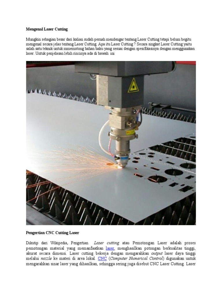Mengenal Apa Itu Laser Cutting | PDF