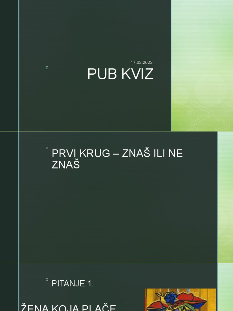 Pub Kviz | PDF
