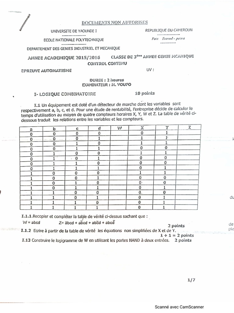 CC Automatisme 2 | PDF