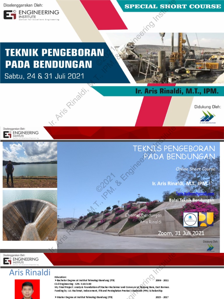 2107 - Aris Rinaldi - Teknis Pengeboran Bendungan Part (2) R1 | PDF ...