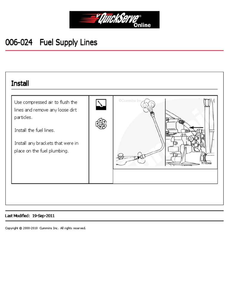 006-024 Fuel Supply Lines | PDF | Technology & Engineering