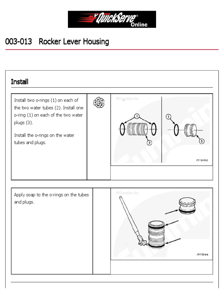 003-013 Rocker Lever Housing | PDF | Valve | Fuel Injection