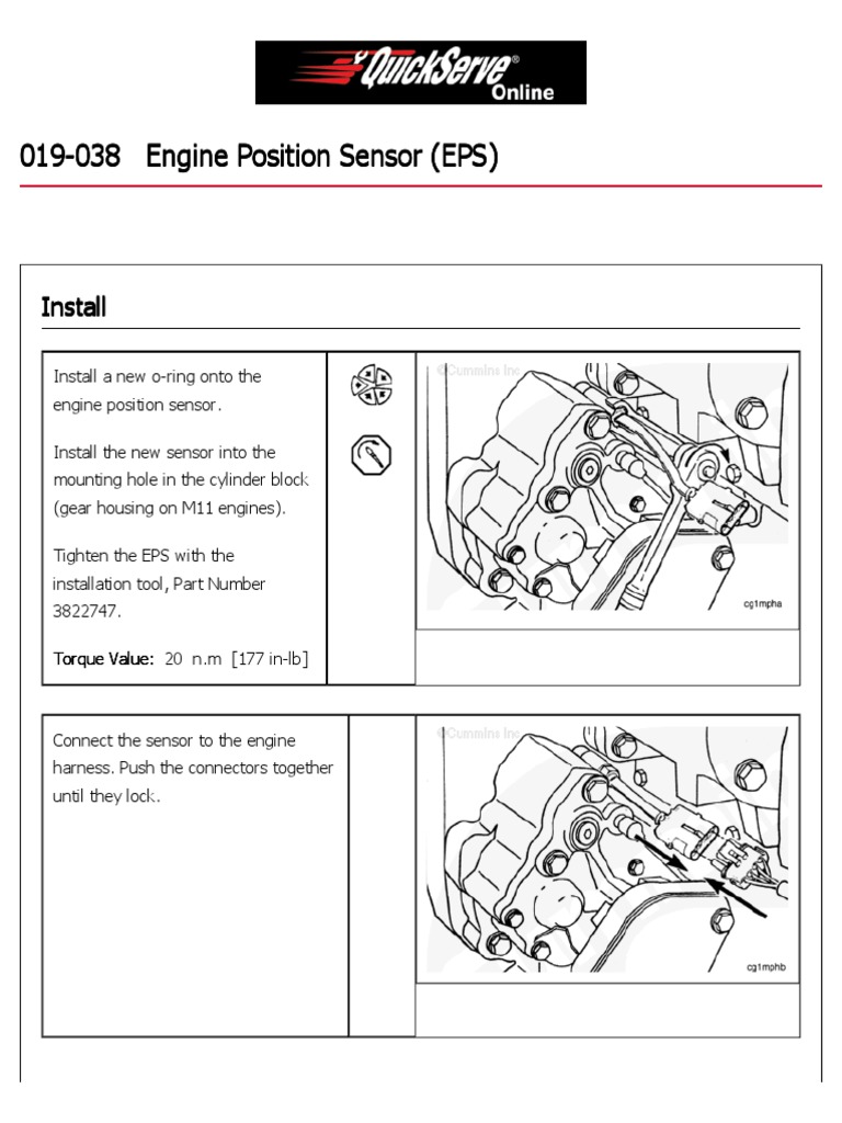 019-038 Engine PositionSensor (EPS) | PDF | Technology & Engineering