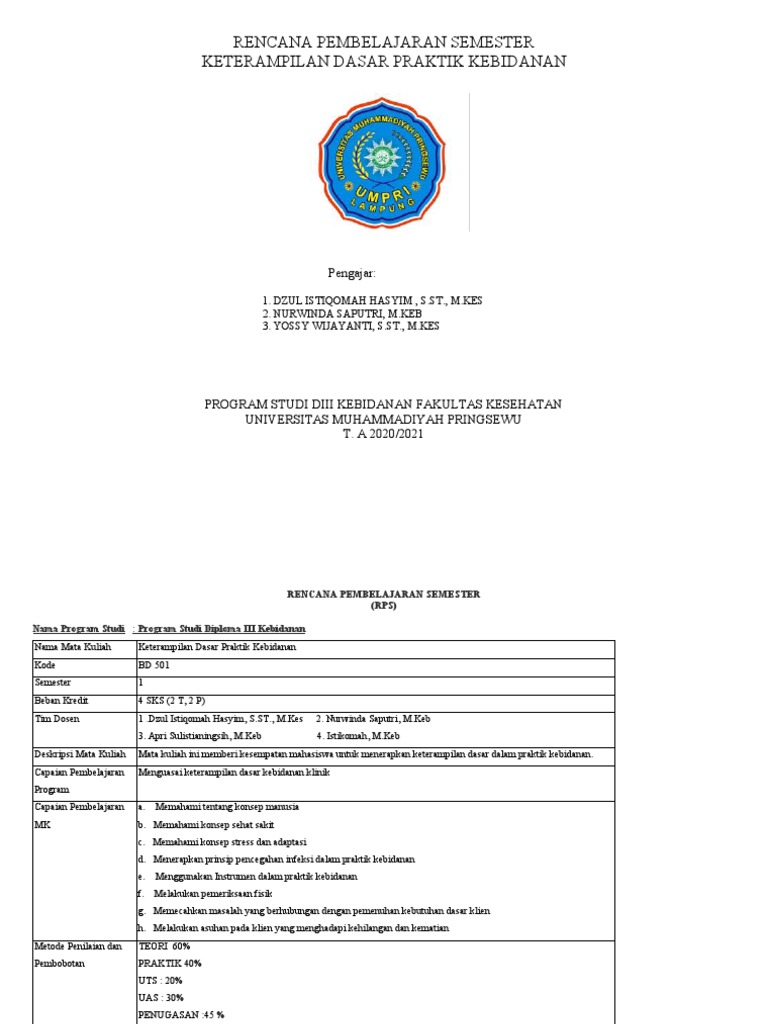 RPS KDPK 2020-2021 | PDF