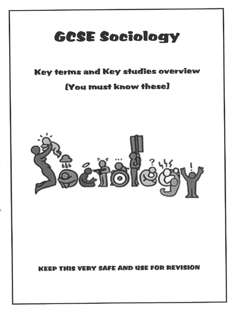 Sociology Key Words and Sociologist | PDF
