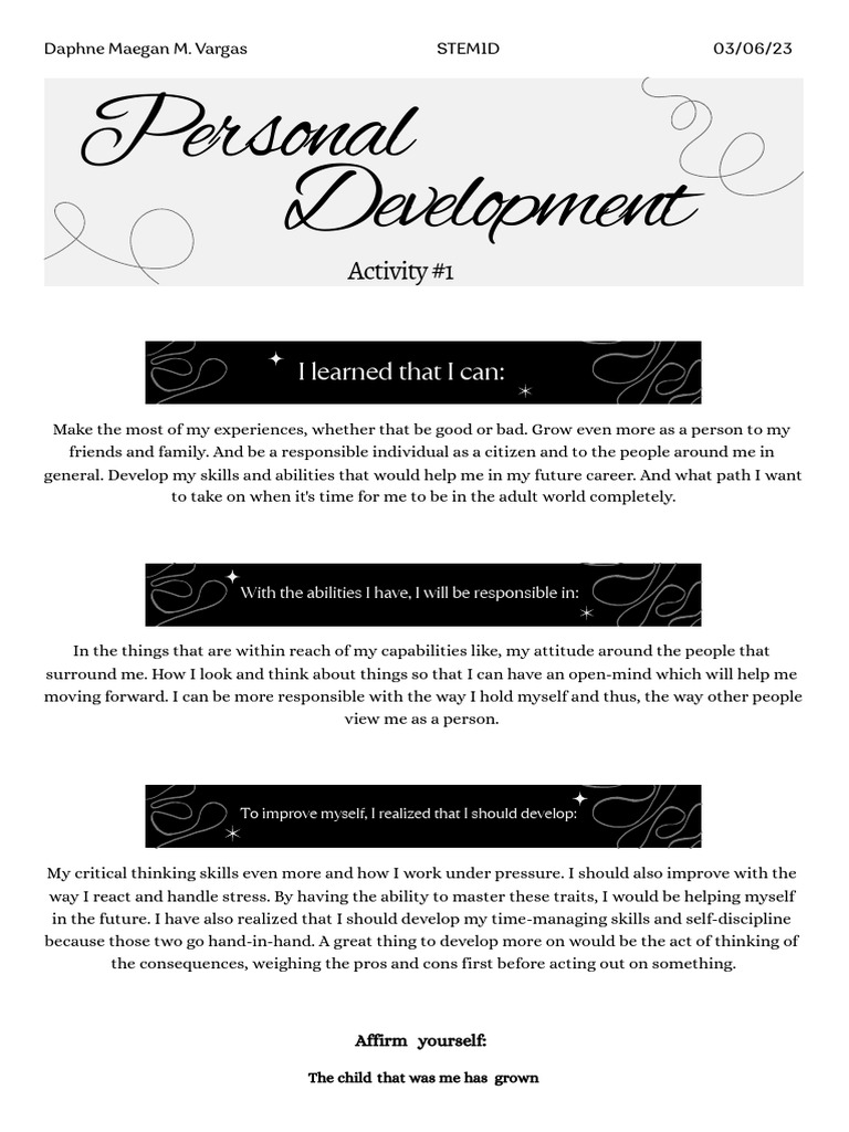 VARGAS ACTIVITY2 PerDev | PDF | Thought | Social Psychology