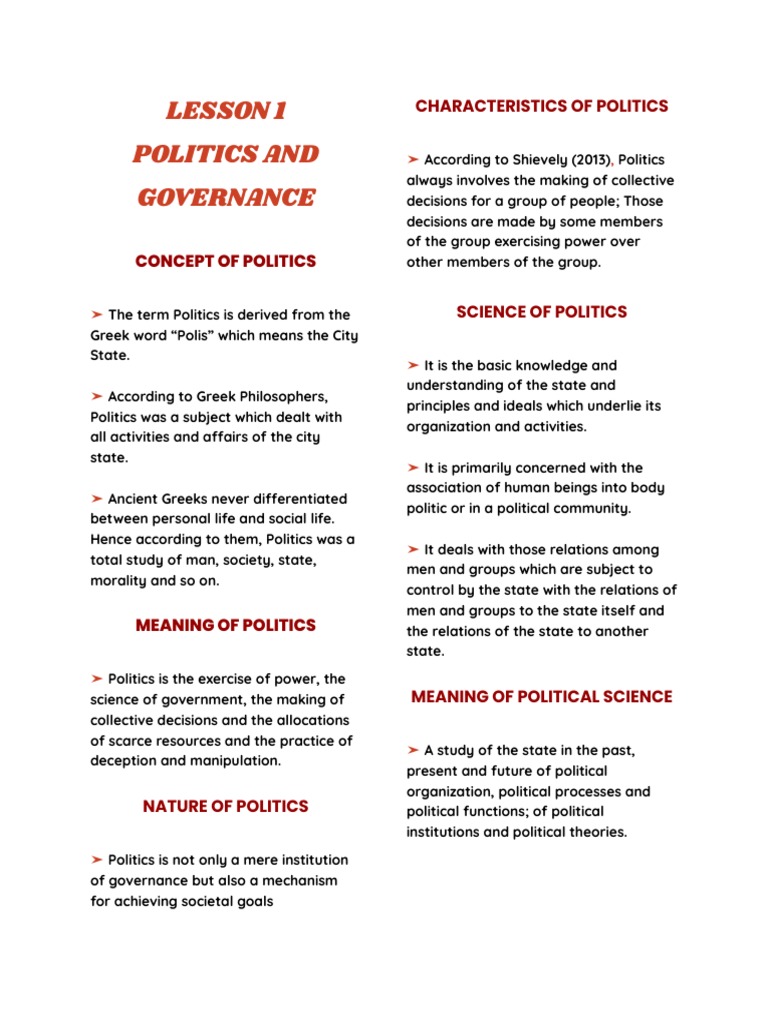 Politics and Governance | PDF | Governance | Science