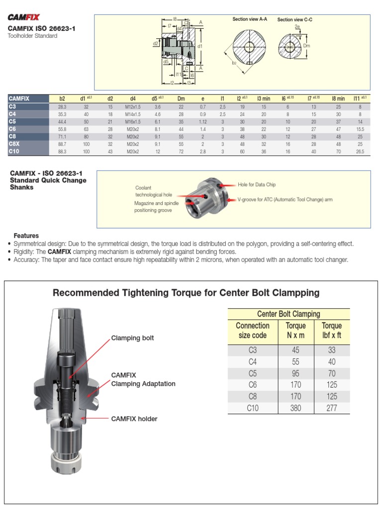 Camfix Std. | Download Free PDF | Tools | Manufactured Goods