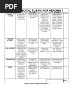 Choral Reading Rubric | PDF | Religion & Spirituality