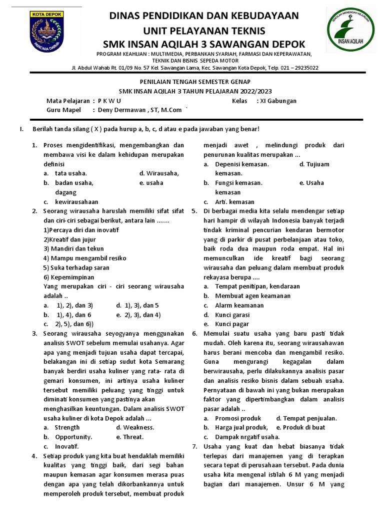 Pat Pkwu KLS 11 Deny | PDF | Bisnis | Seni