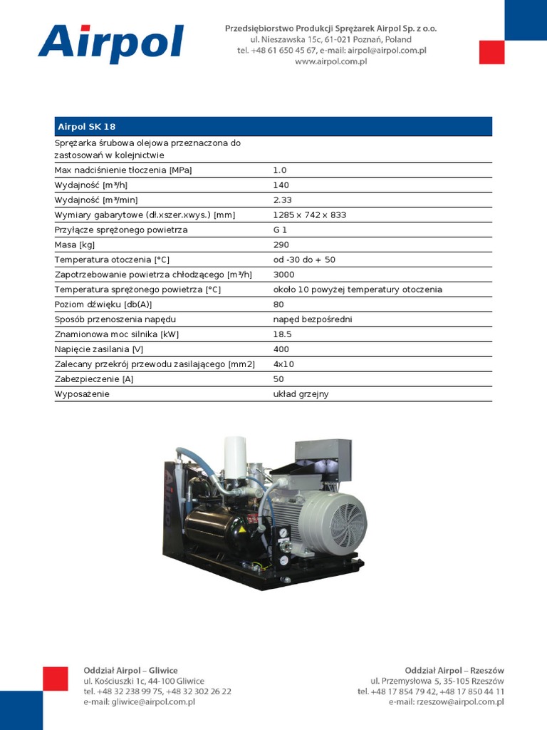 Airpol-Sprezarka SK18 | PDF