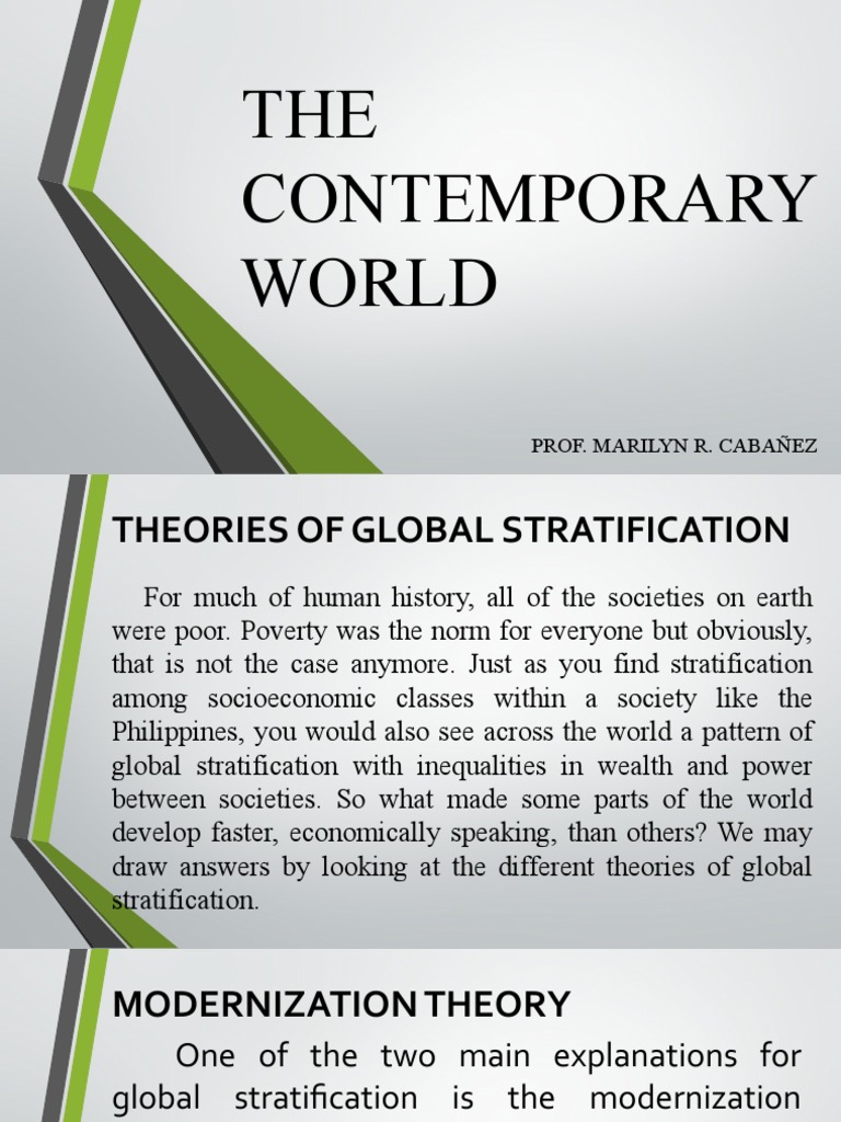 Global Stratification | PDF | Modernization Theory | Poverty