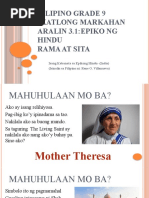 FILIPINO-9 Unang Markahan | PDF