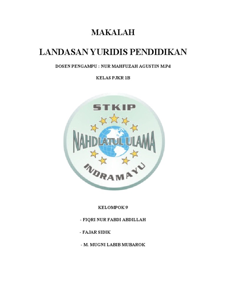 Landasan Yuridis Pendidikan | PDF