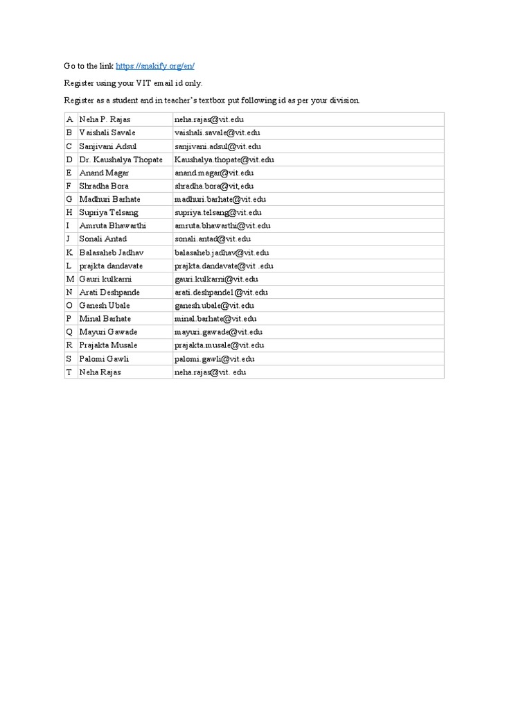 Snakify Document | PDF