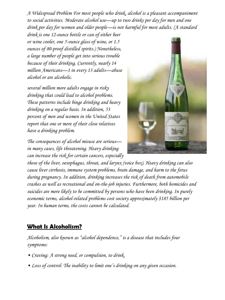 FC Project | PDF | Alcoholism | Substance Abuse