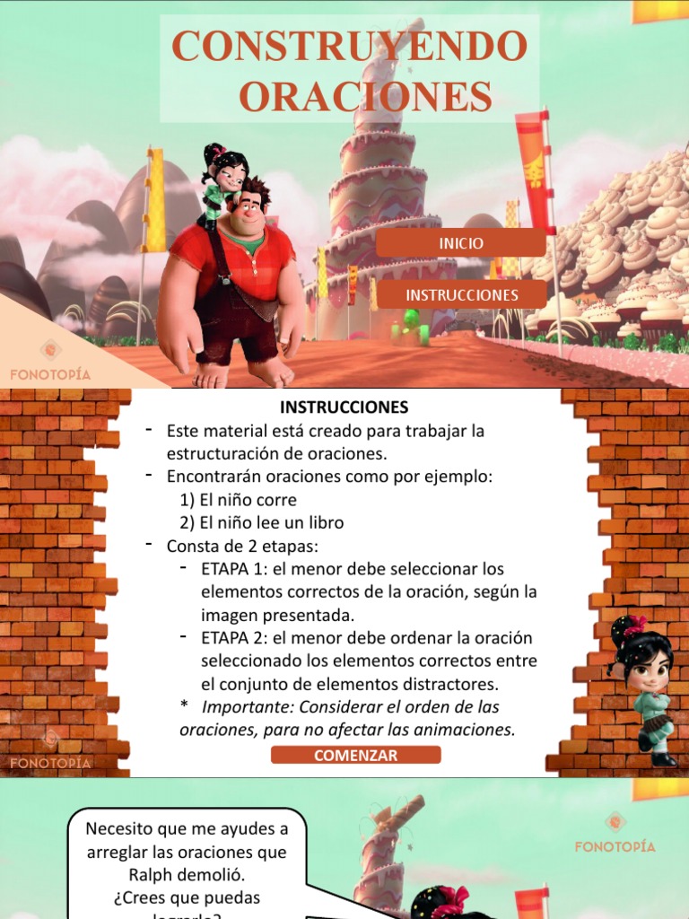 Construyendo oraciones: una guía interactiva para enseñar a estructurar ...