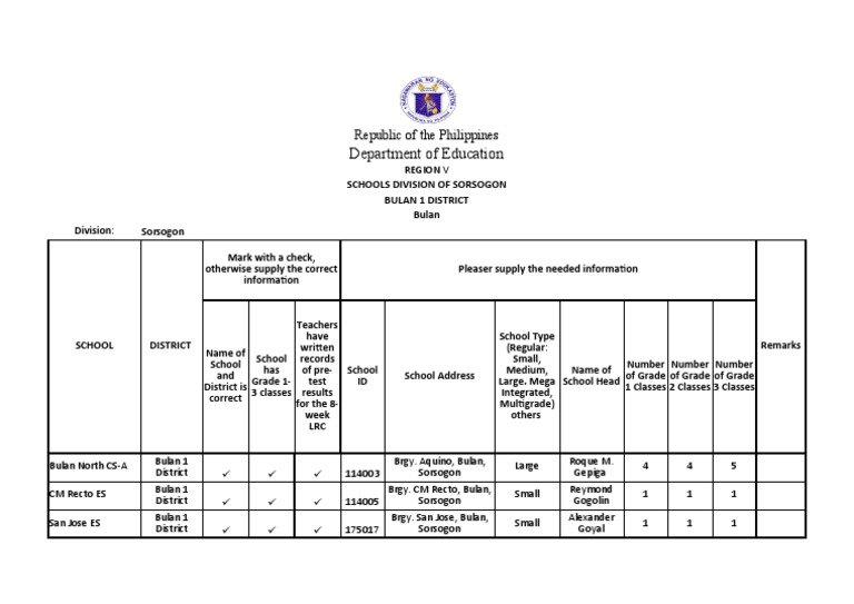 8week LRC Template | PDF
