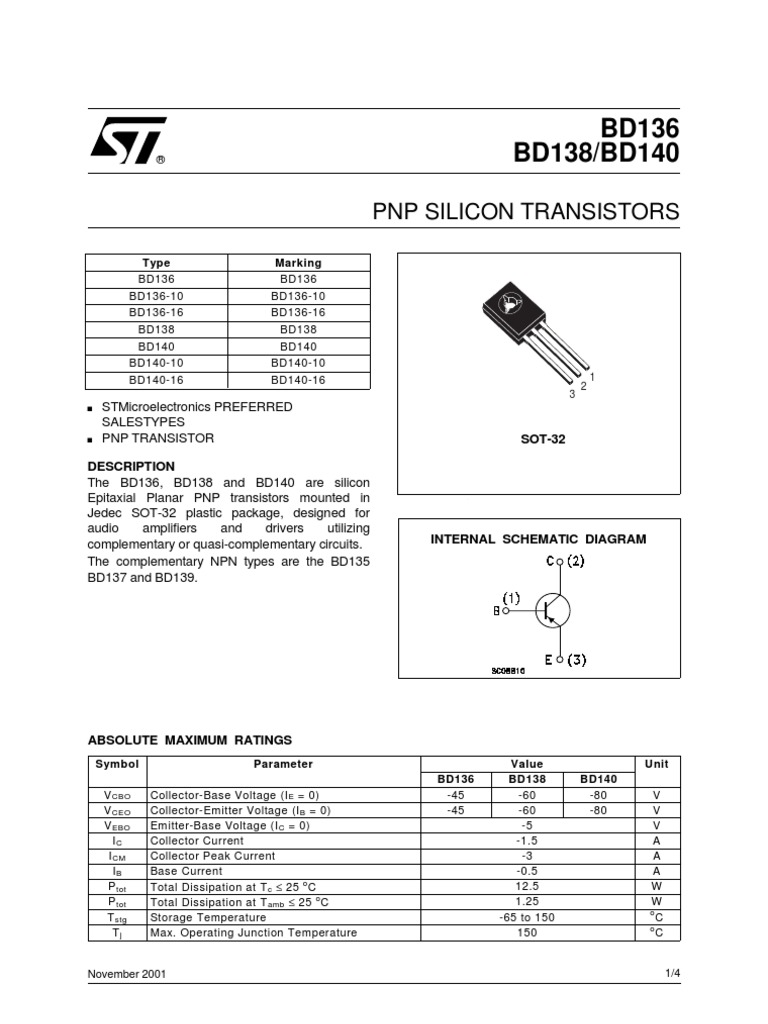 Transistor Db140 | PDF | Bipolar Junction Transistor | Transistor