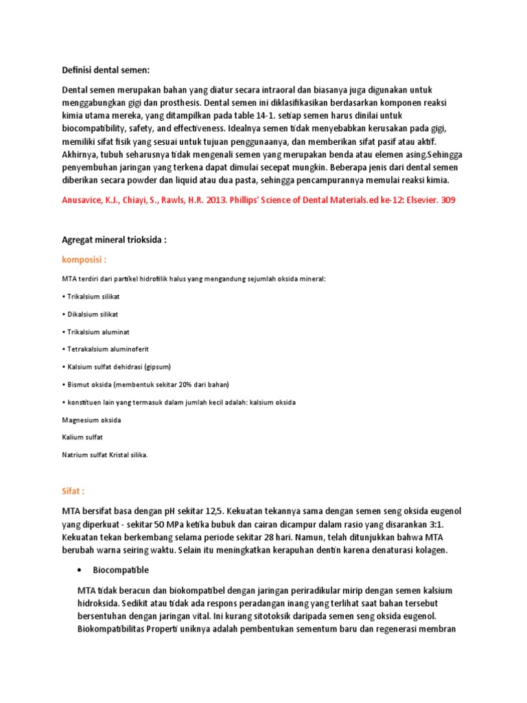 Agregat Mineral Trioksida | PDF