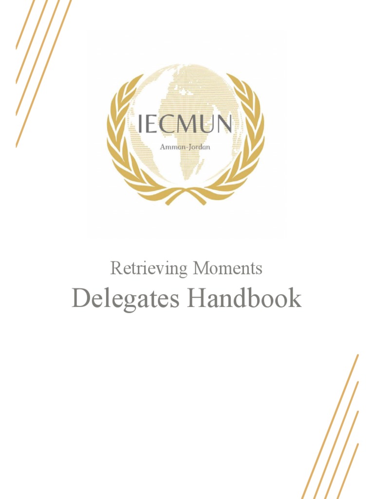 IECMUN'22 Delegates Handbook | PDF | Career & Growth | Self-Improvement
