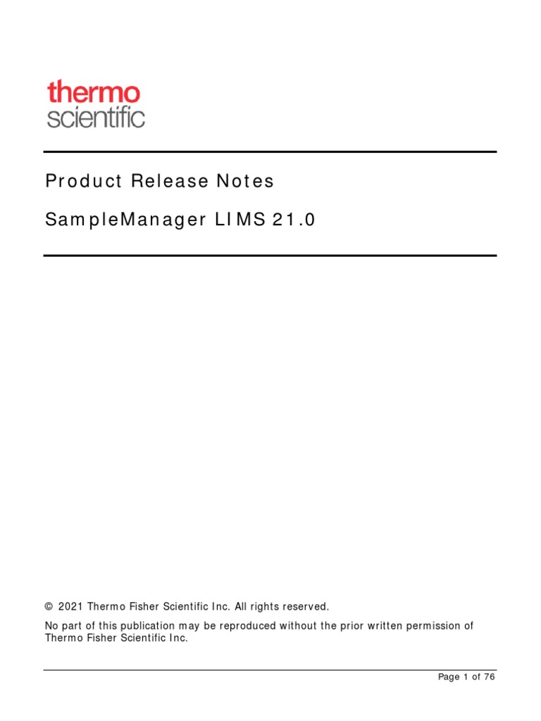 Samplemanager 2100 Release Notetts Pdf World Wide Web Internet Web