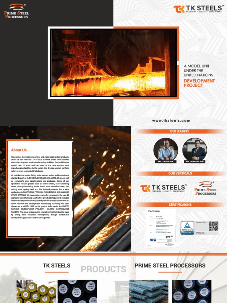 Tk-Steel CATLOG | PDF | Stainless Steel | Steel