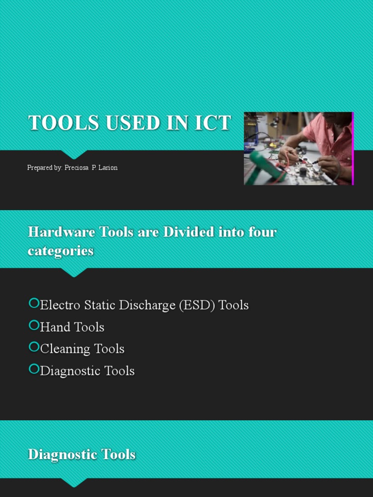 Tools Used in ICT | PDF | Electrostatic Discharge | Electrical Connector