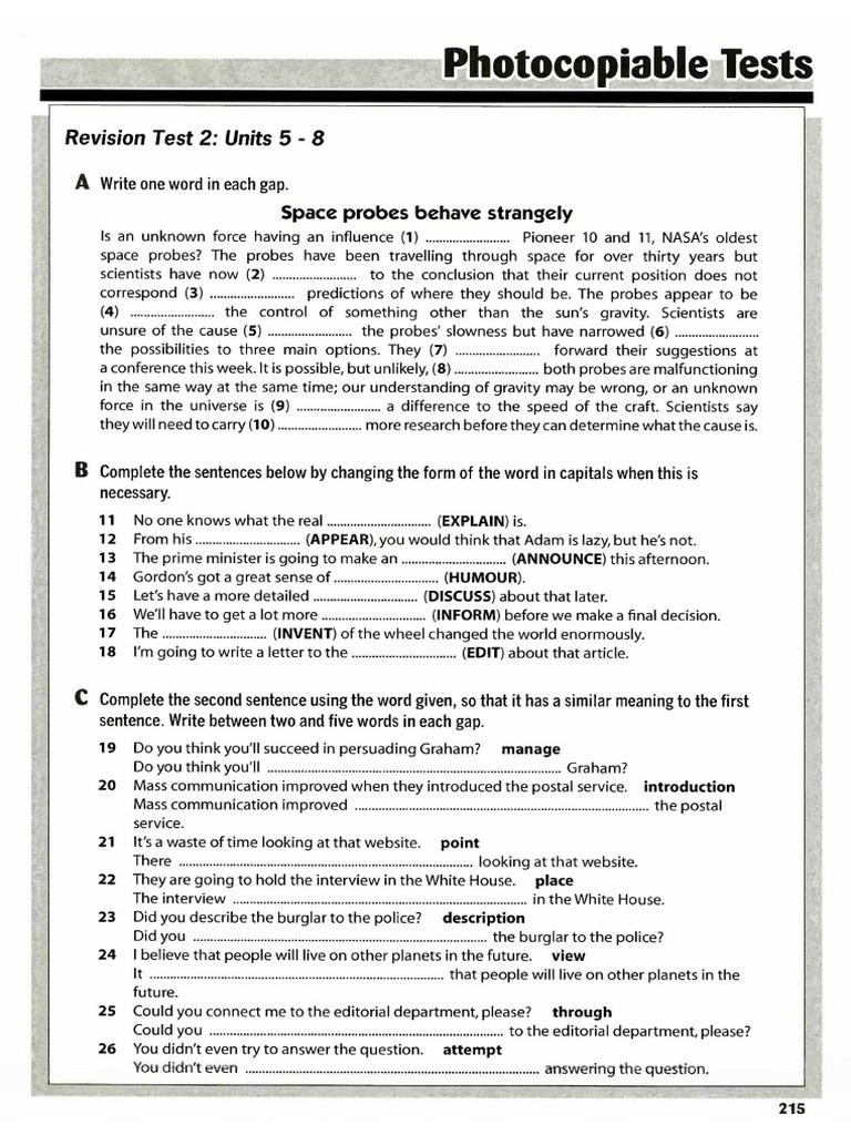 Dest b2 Test U4-8 | PDF