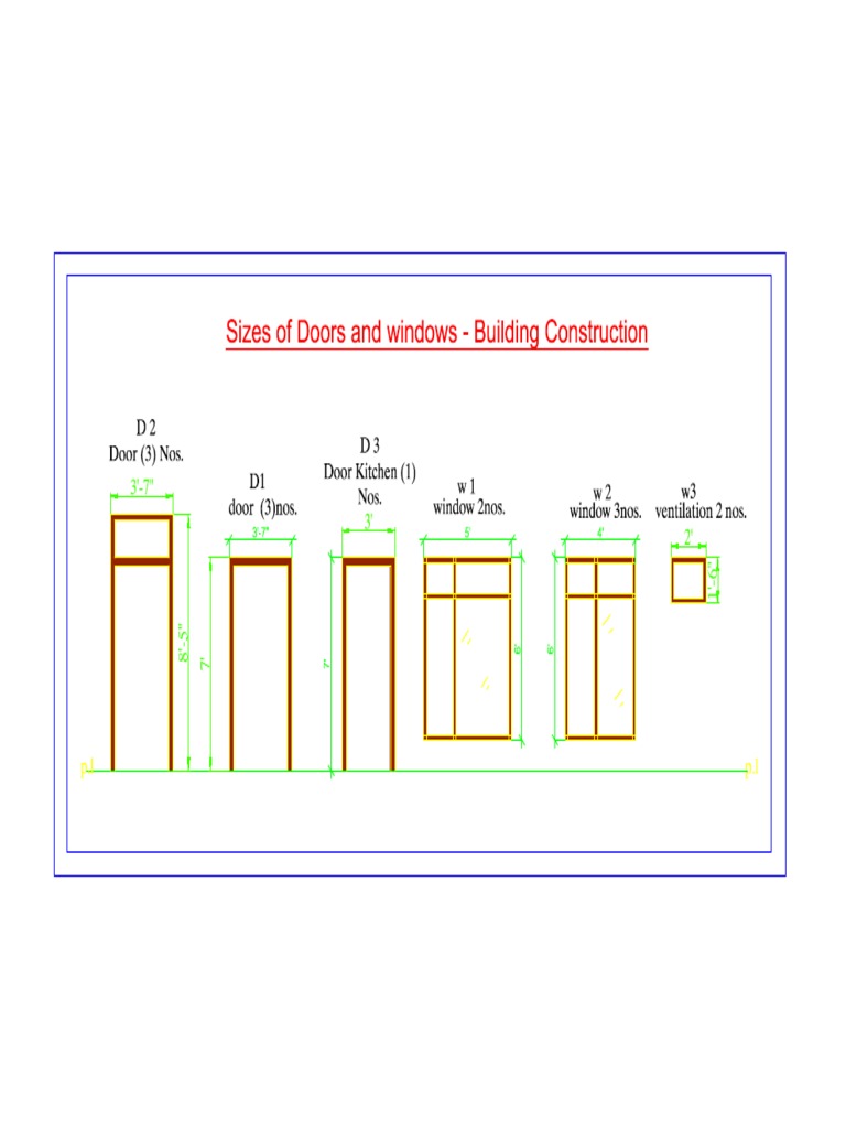 Doors and Windows - Building Construction | PDF