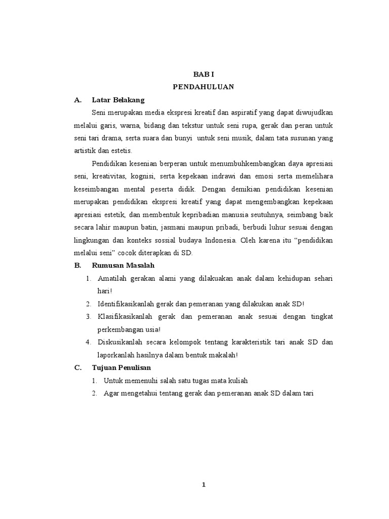 Pendidikan Seni Tari Dan Drama | PDF